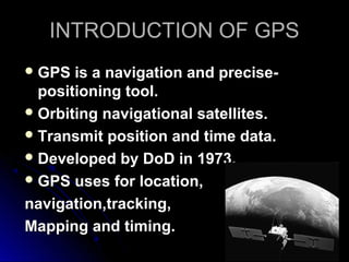 presentation on gps | PPT