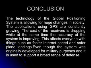 presentation on gps | PPT
