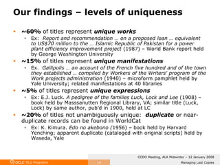 Measuring Uniqueness in System-wide Book Holdings: Implications for ...