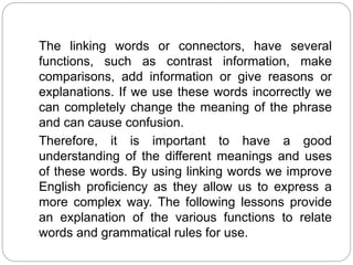 LINKING WORDS | PPTX