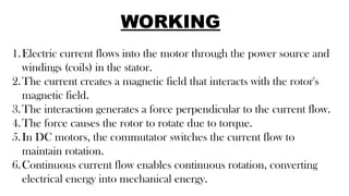 Electric motor seminar. Presentation on class | PPT