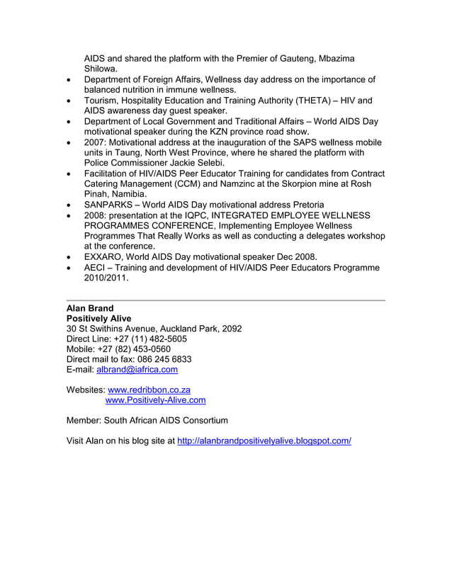 Alan brand pa_cv | PDF