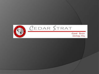 Alan chamberlain geologist cedar strat2 | PPT