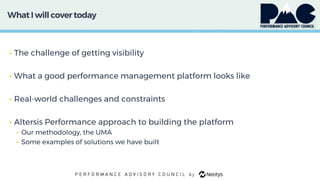 Alan Gordon - Building a Holistic Performance Management Platform ...