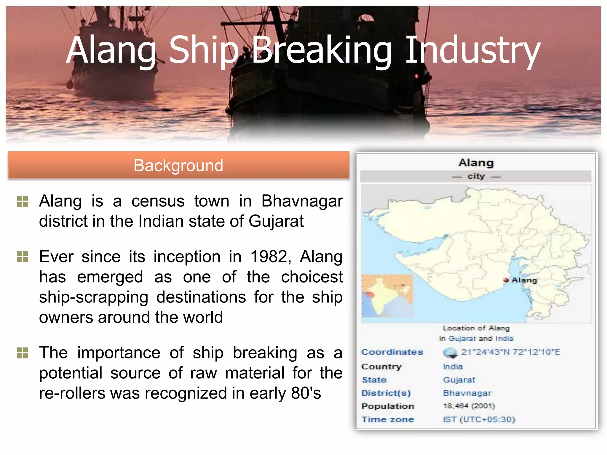 Alang ship breaking yard | PPTX