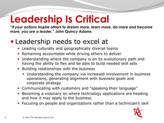 IT Leadership Manual: Roadmap to Becoming a Trusted Business Partner | PPT