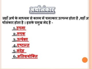 Alankar for hindi education b.ed student teaching materials | PPTX