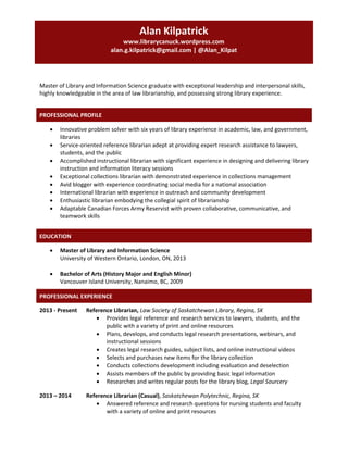 Alan Kilpatrick (CV) | PDF