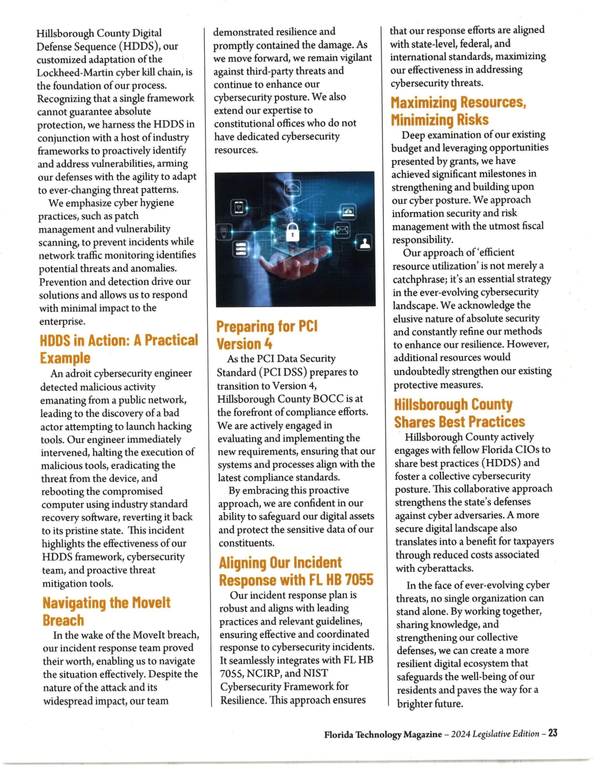 Leadership Driven Cybersecurity | A Hillsborough County Case Study | PDF