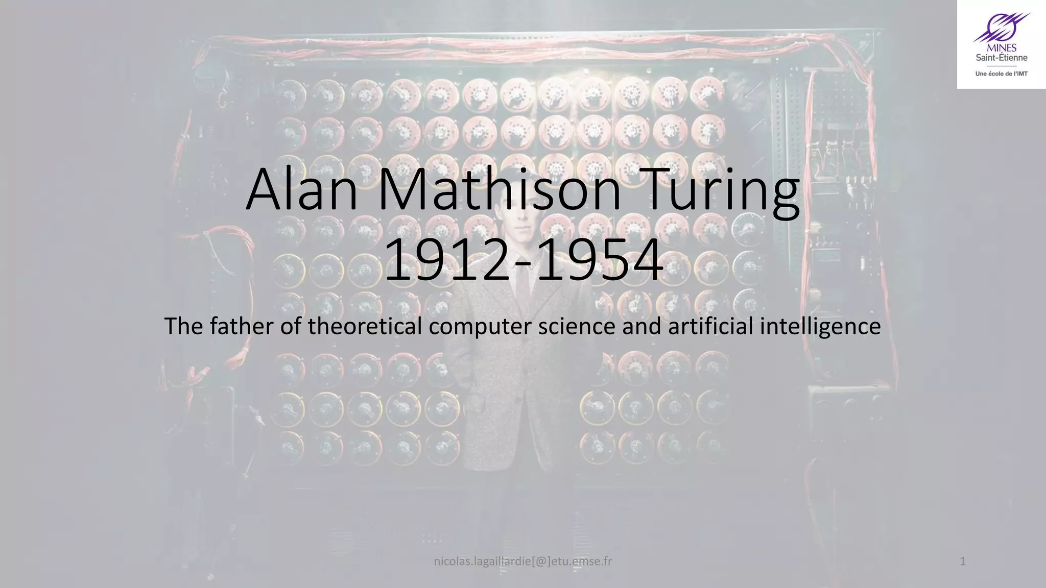 Alan mathison turing | PPT