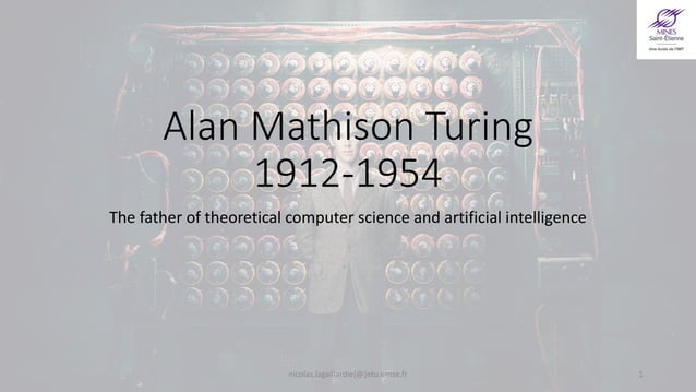 Alan mathison turing | PPT