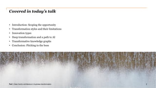 Data-Centric Business Transformation Using Knowledge Graphs | PDF