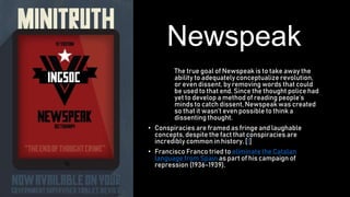 Nineteen Eighty-Four (1984) Presentation for English Literature - by ...
