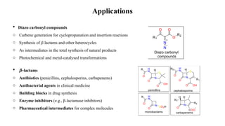 synthesis and transformation of diazo carbonyl compounds | PPTX