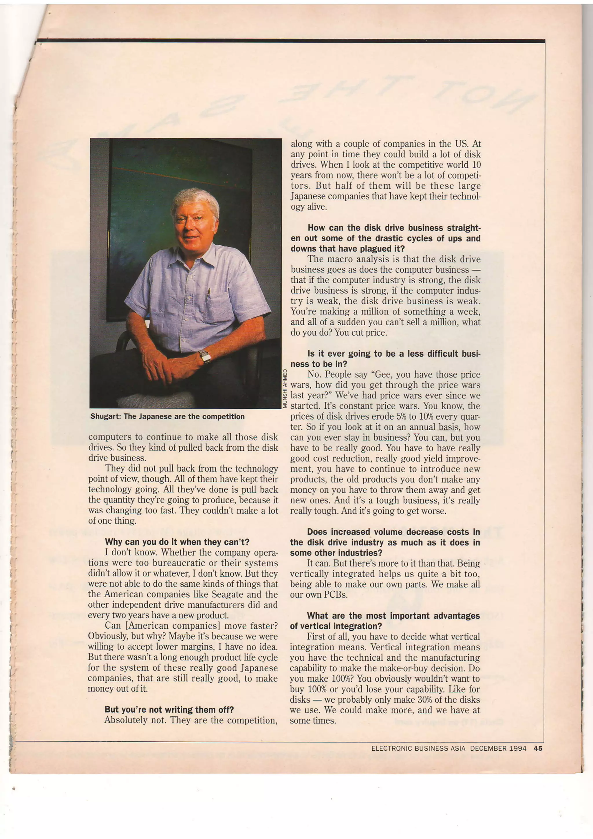 Alan Shugart EBA Interview | PDF