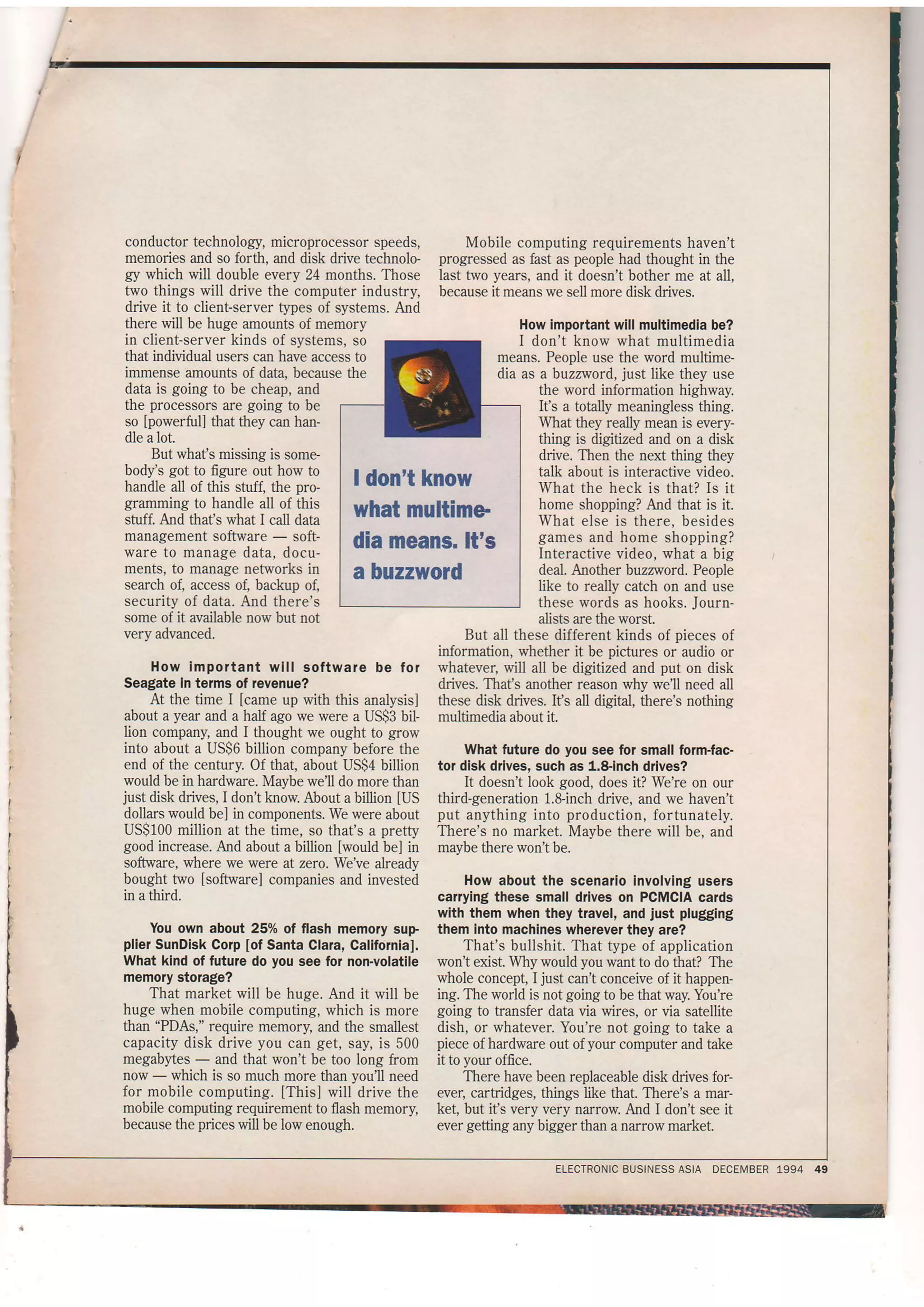 Alan Shugart EBA Interview | PDF