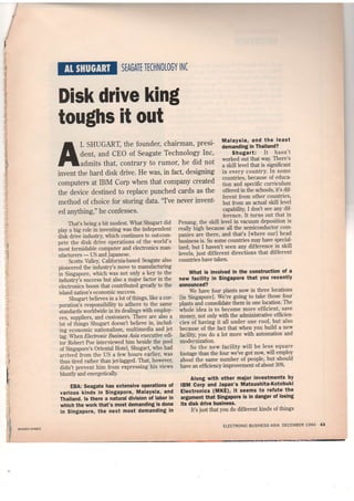 Alan Shugart EBA Interview | PDF