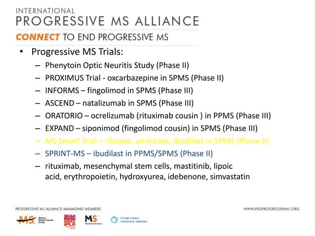 Targeting Progession: The Progressive MS Alliance | PPT