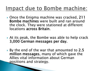 Alan turing - Life History & how he broke enigma code? | PPTX