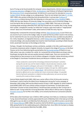 Alan Turing And Oxford | PDF