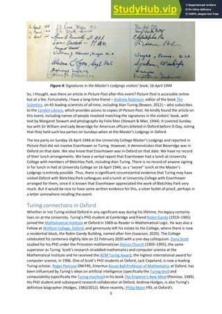 Alan Turing And Oxford | PDF