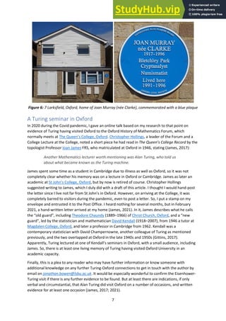 Alan Turing And Oxford | PDF