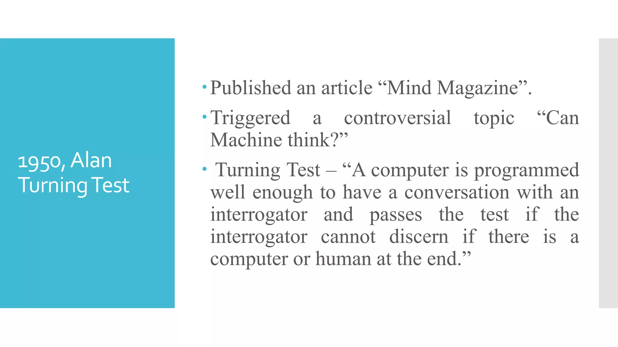 ALAN TURING MACHINE.pptx | Artificial Intelligence | Technology & Computing