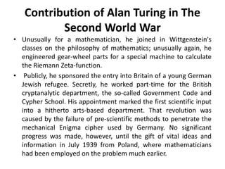 PPT on Alan Turing's Contribution | PPTX