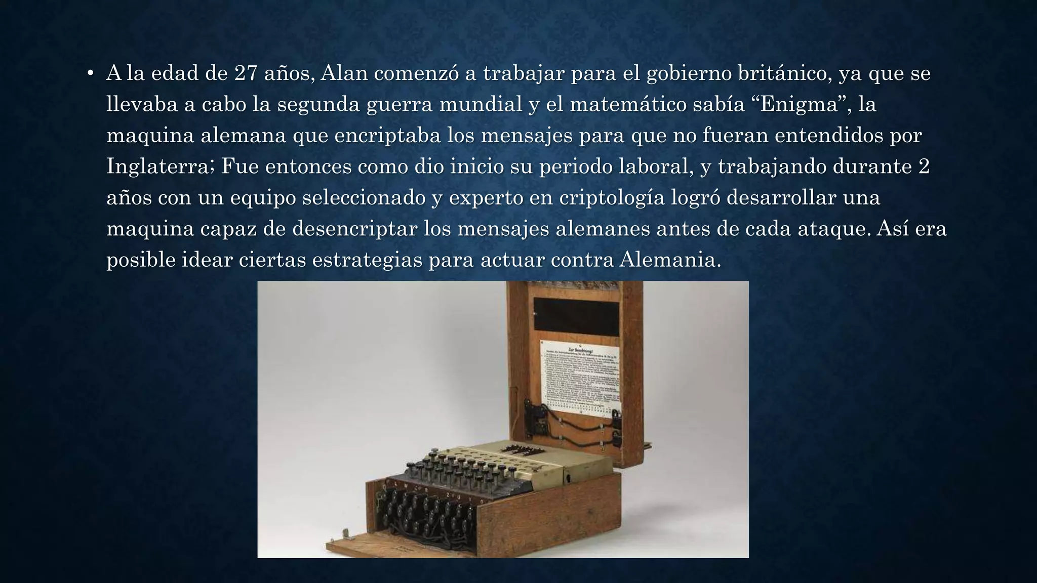 Alan turing presentacion | PPTX