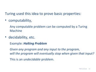 Alan Turing Scientist Unlimited | Turing100@Persistent Systems | PPT