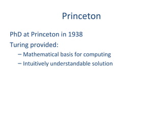 Alan Turing Scientist Unlimited | Turing100@Persistent Systems | PPT