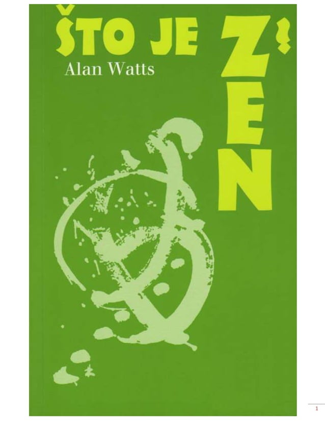 Alan watts sto je zen, sto je tao | PDF