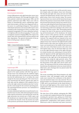 A laparoscopic complete mesocolic excision for the surgical treatment ...