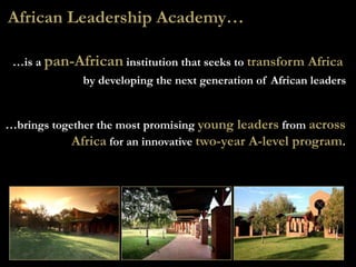 The African Leadership Academy | PPTX