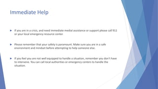 Dealing with Mental Health on the Front Lines: Part 2 | PPT