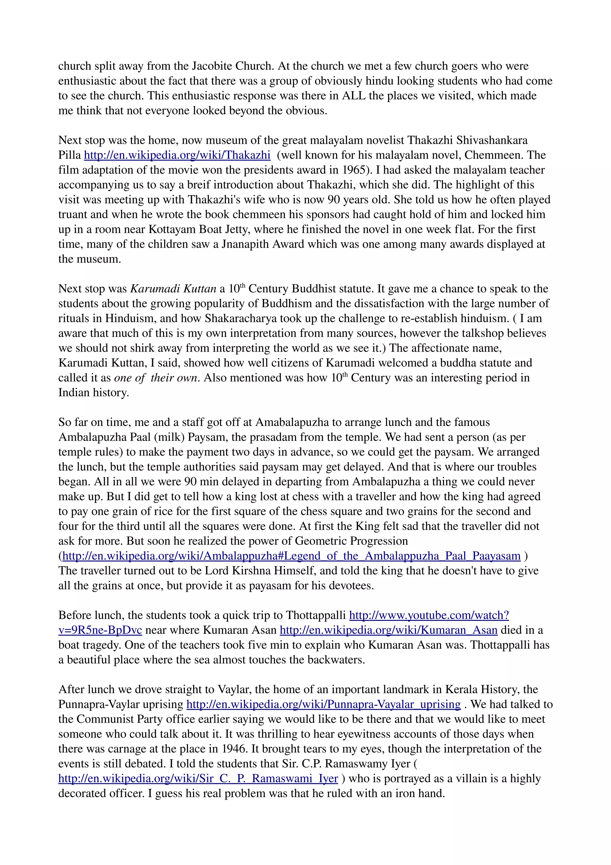 Alapuzha Report | DOC