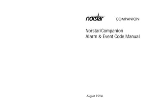 Nortel MICS Alarm event code manual | PDF