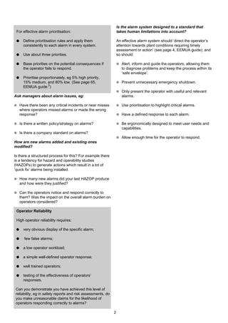Alarm information sheet | PDF