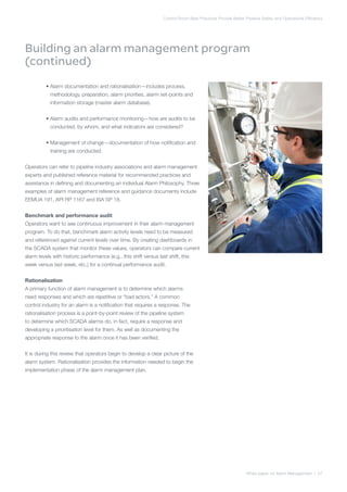[Oil & Gas White Paper] Control Room Management - Alarm Management | PDF