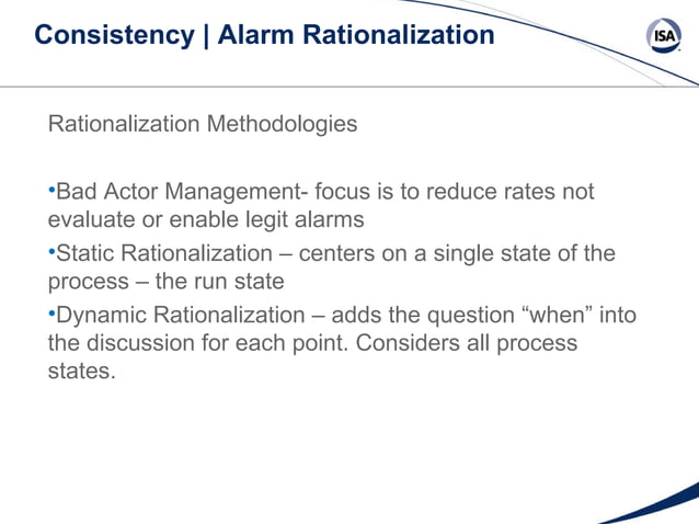 Alarm Rationalization Workshop - Tips, Tricks and Traps | PPT ...