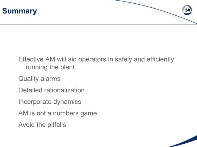 Alarm Rationalization Workshop - Tips, Tricks and Traps | PPT ...