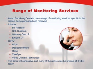 Alarm Receiving Centres - IFSEC 2013 | PPT