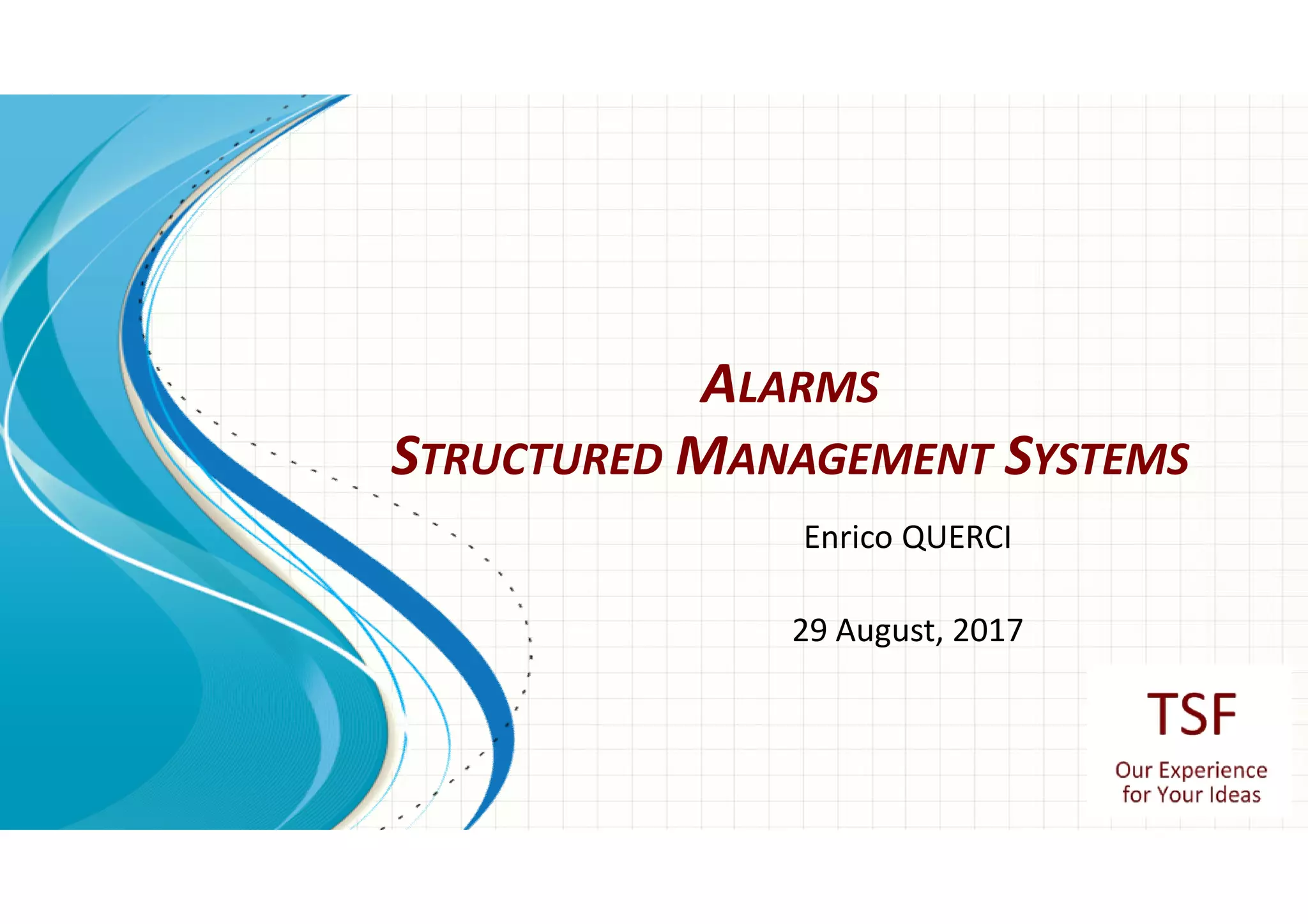 Alarms structured management systems | PDF