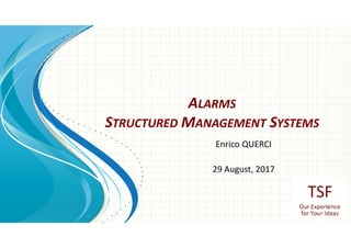 Alarms structured management systems | PDF