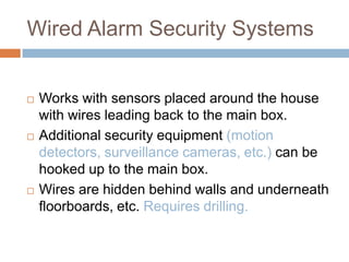 Wired VS. Wireless Alarm Systems | PPT