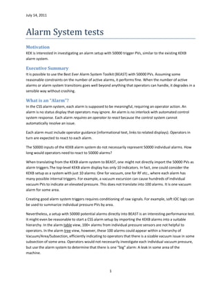 BEST, the CSS Alarm Handler - Performance Testing | PDF