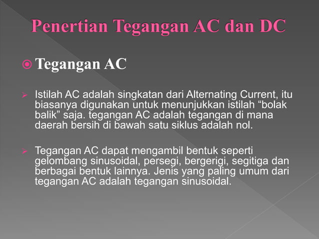 Alasan komputer menggunakan tegangan dc | PPT
