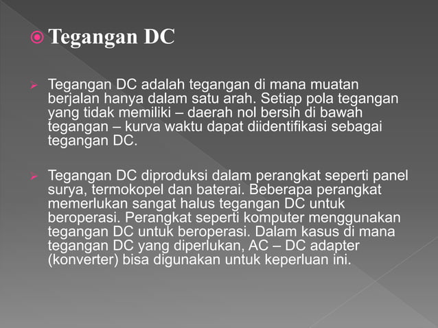 Alasan komputer menggunakan tegangan dc | PPT
