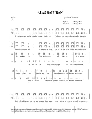 Alas Baluran | PDF