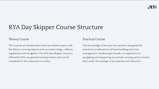 Alasdair Babber Shah - The Role of an RYA Day Skipper | PPT